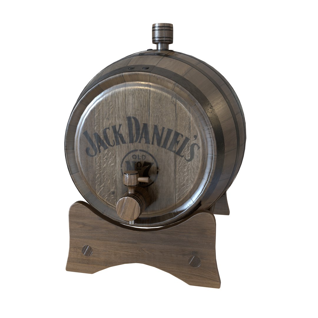 3D wooden whiskey model - TurboSquid 1699414
