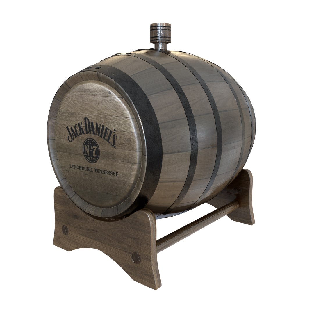 3D wooden whiskey model - TurboSquid 1699414