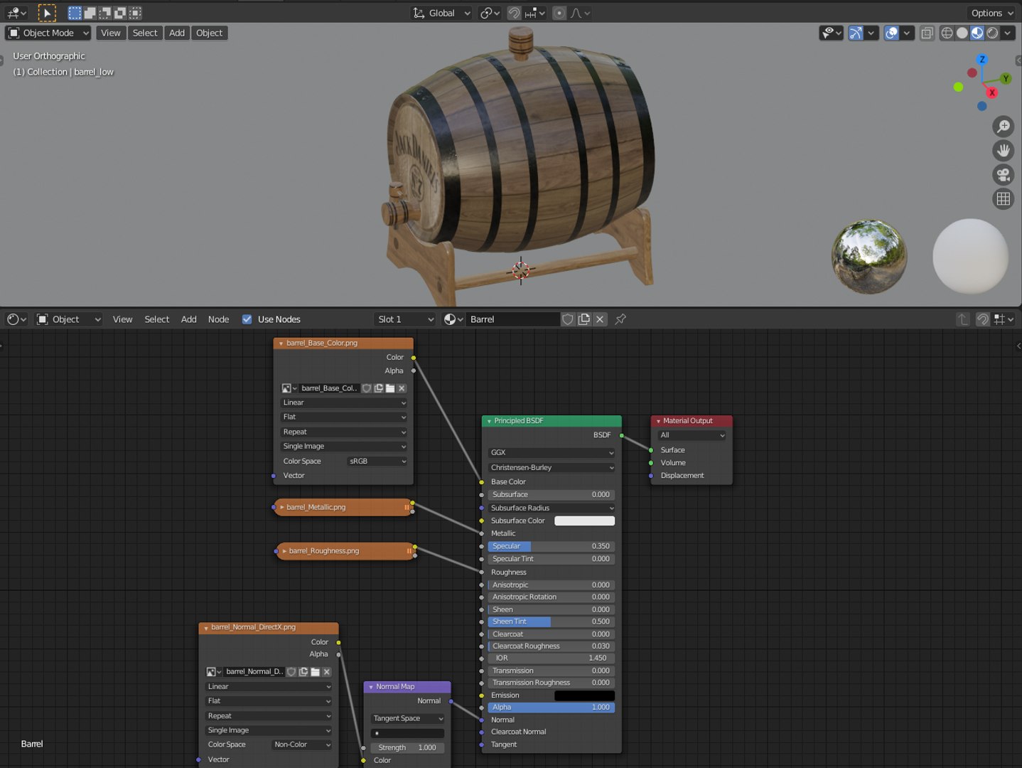 3D wooden whiskey model - TurboSquid 1699414