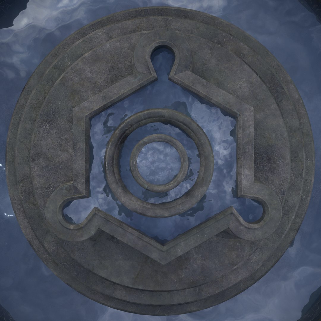 3D Octagon Water Fountain - TurboSquid 2059488