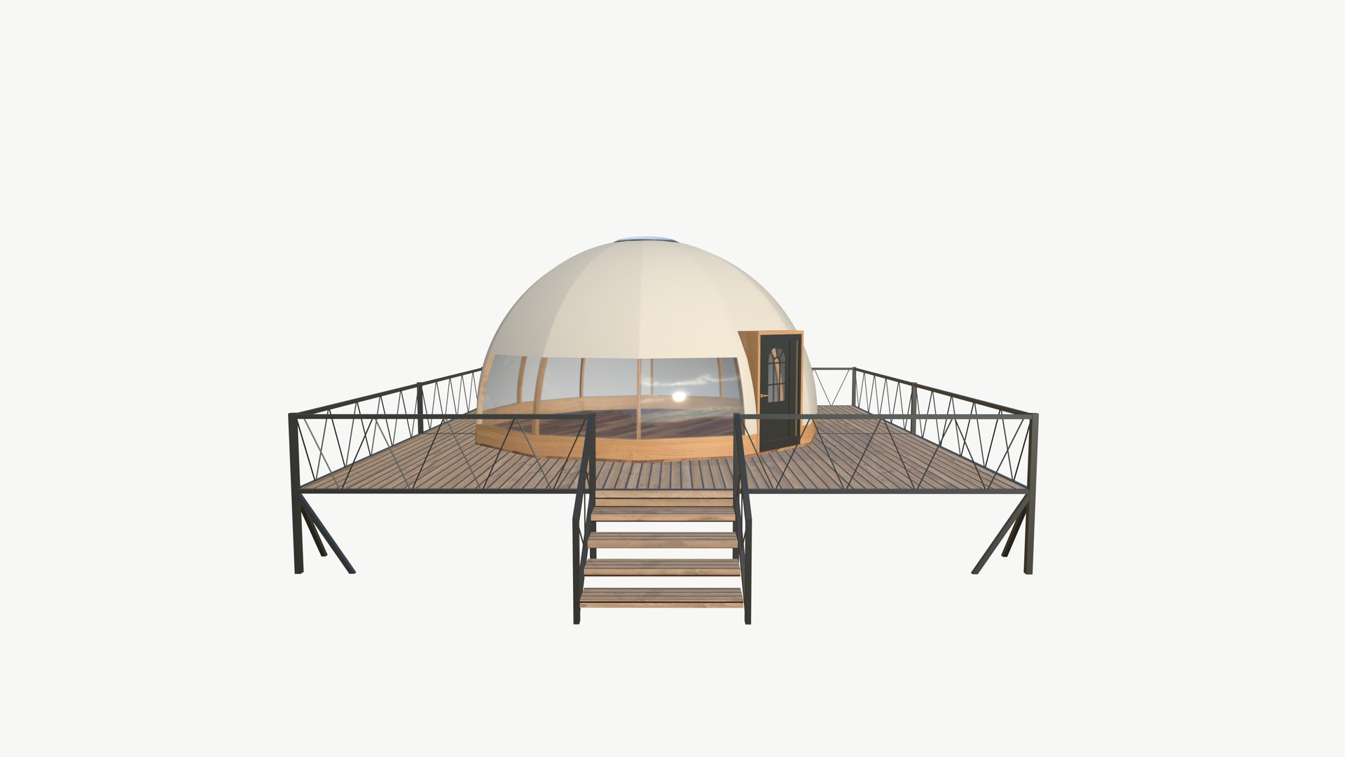 Dome Structure Glamping 3D Model - TurboSquid 2122670