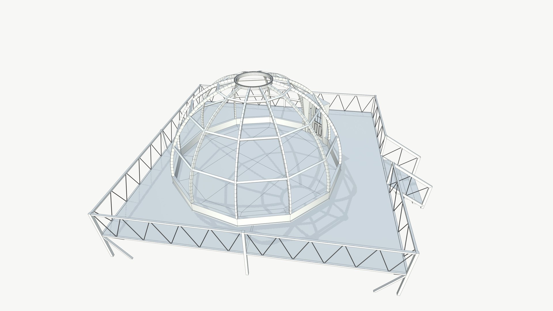 Dome Structure Glamping 3D Model - TurboSquid 2122670