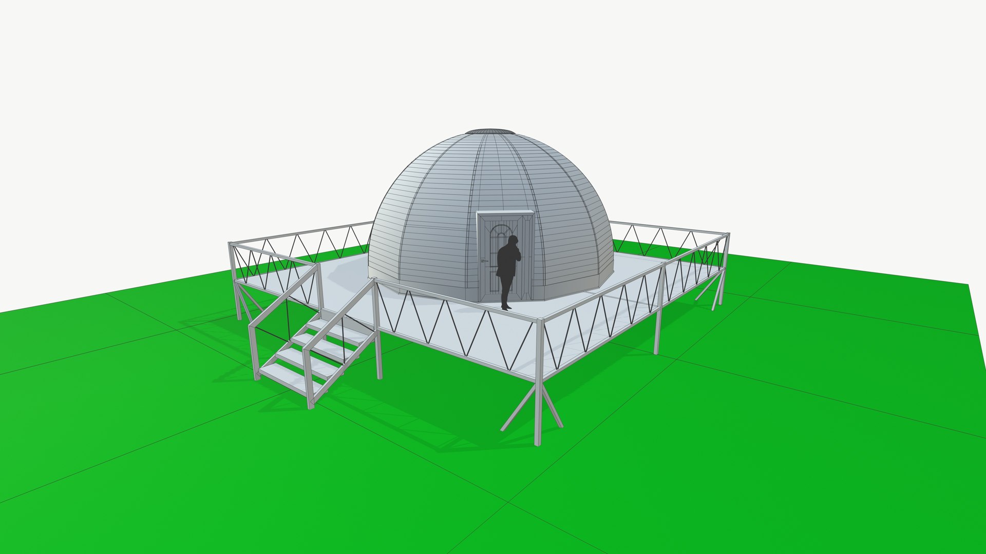 Dome Structure Glamping 3D Model - TurboSquid 2122670