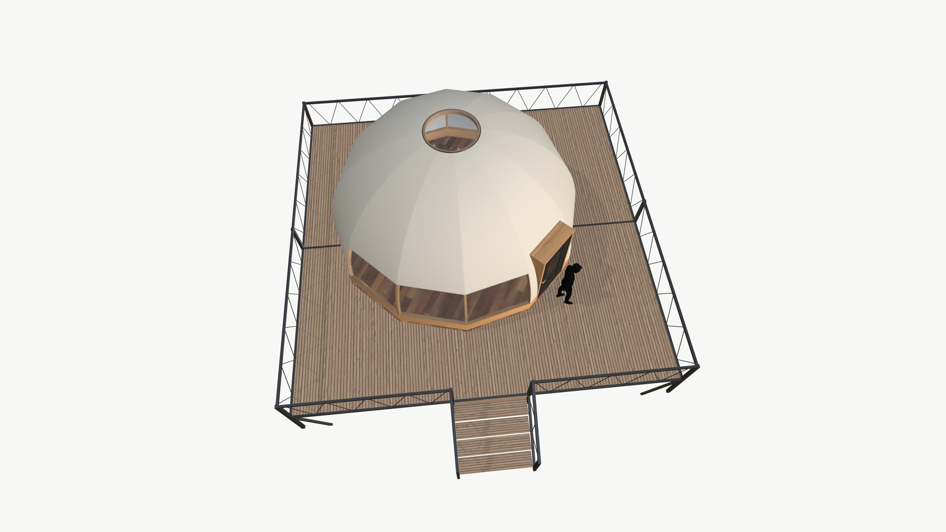 Dome Structure Glamping 3D Model - TurboSquid 2122670