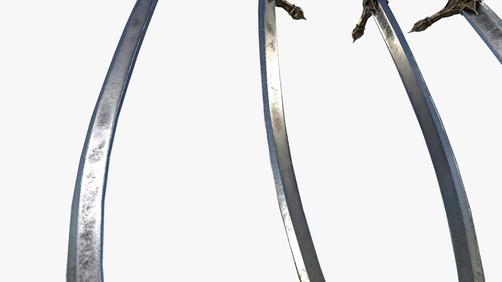 Fantasy Sword RPG Persian Shamshir Kilij Talwar Pulwar Nimcha Pusat ...