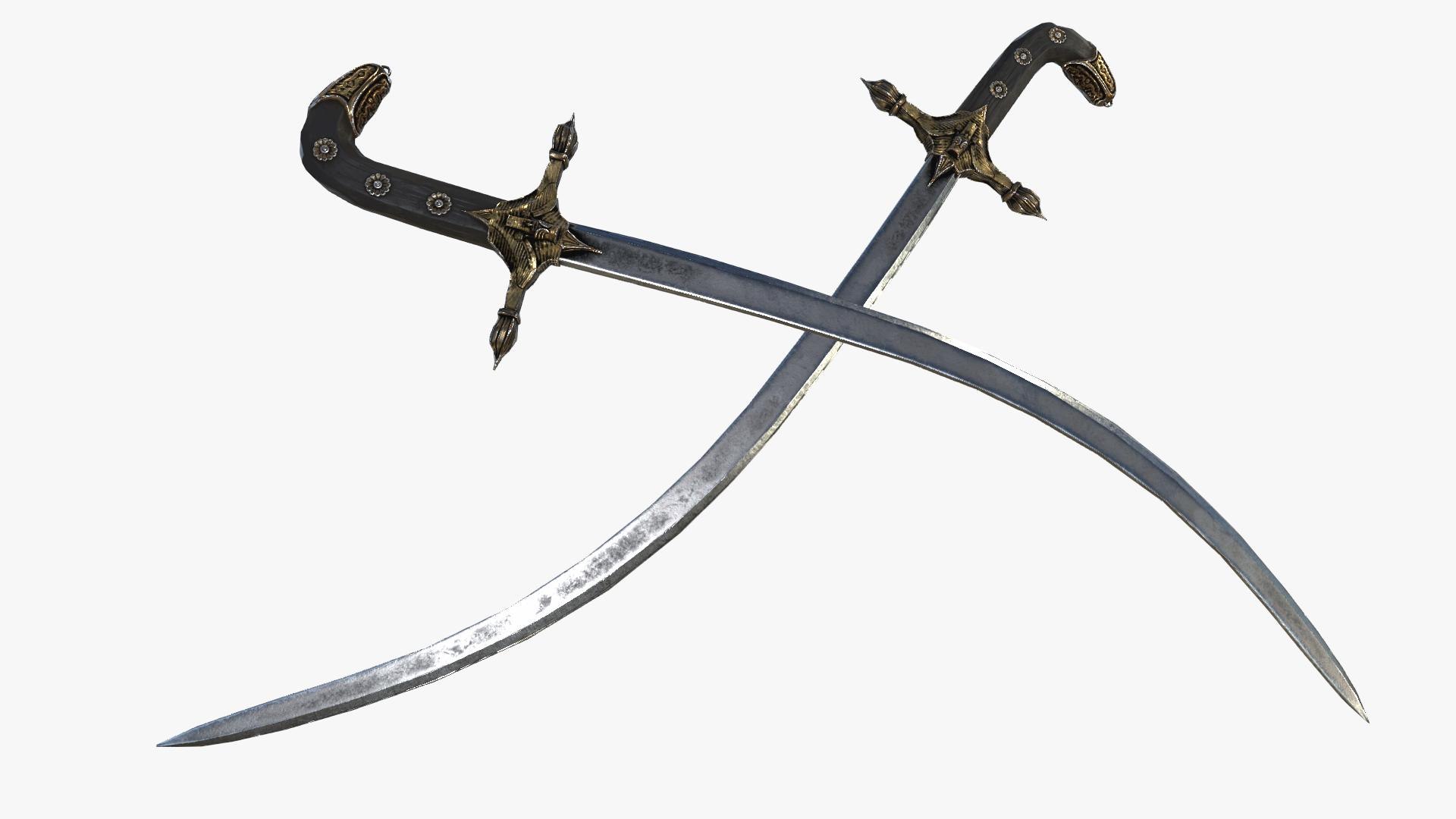 Fantasy Sword RPG Persian Shamshir Kilij Talwar Pulwar Nimcha Pusat ...