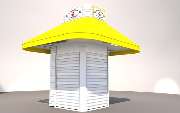 modelo 3d Kiosko griego moderno - TurboSquid 1305680