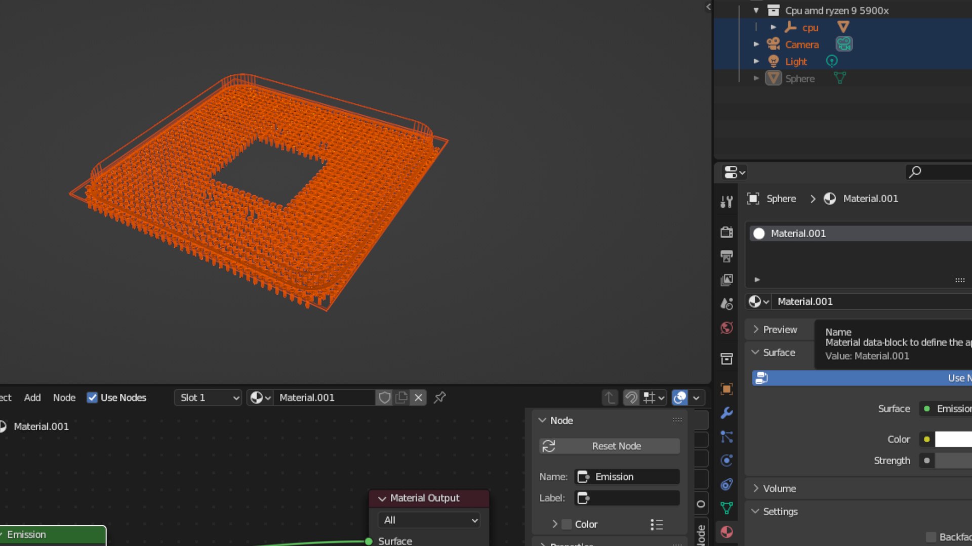 Amd Ryzen 5900x 3D Model - TurboSquid 1921039