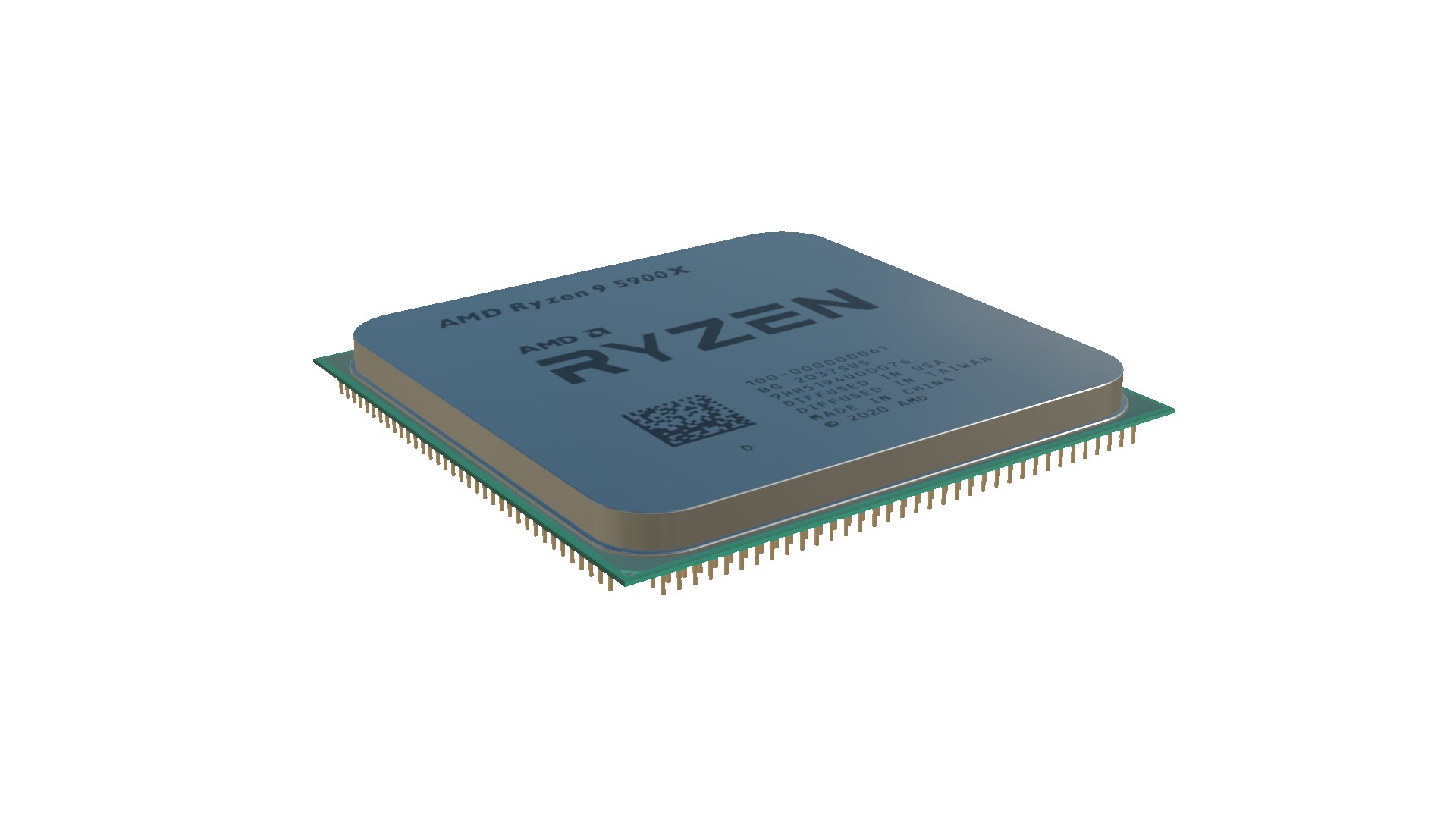 Amd Ryzen 5900x 3D Model - TurboSquid 1921039