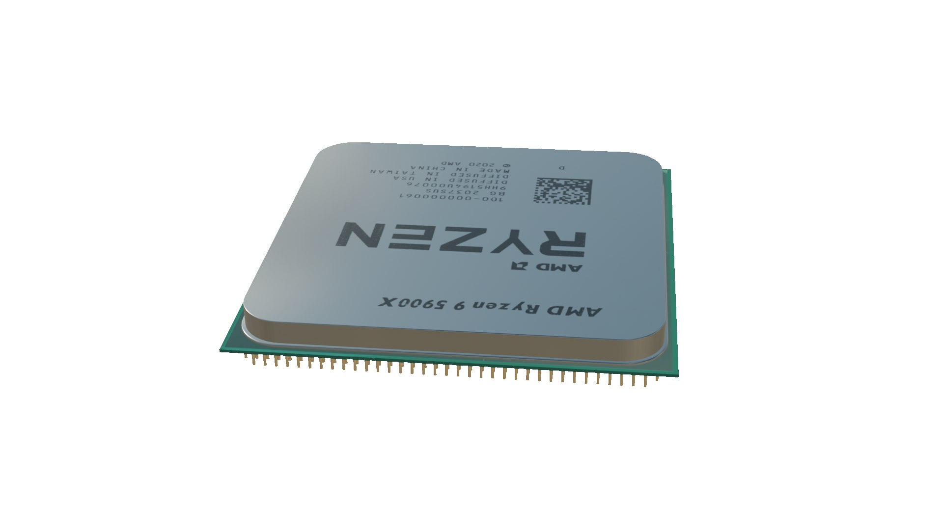 Amd Ryzen 5900x 3D Model - TurboSquid 1921039