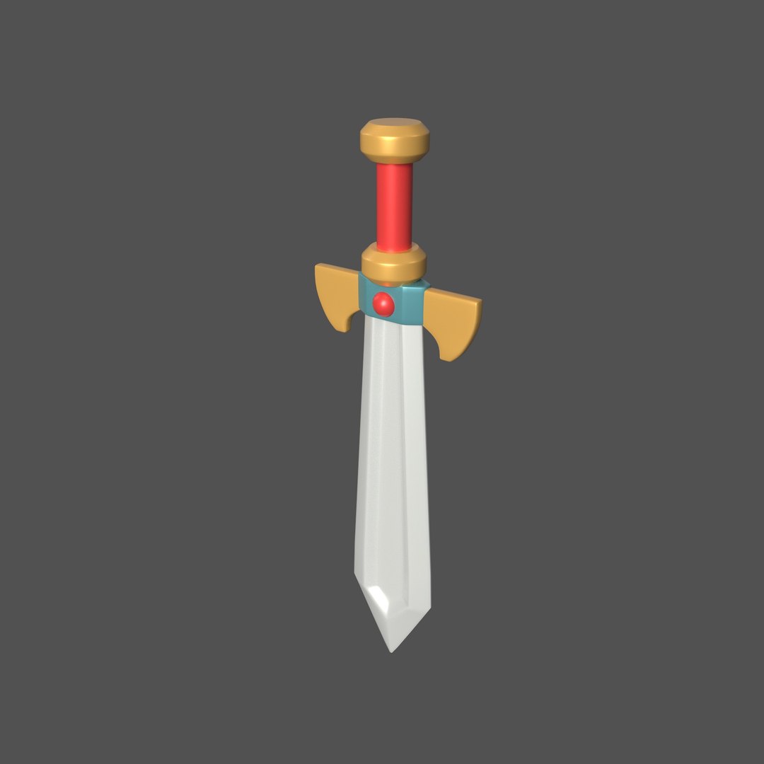 Cartoon Sword 3D Model - TurboSquid 2061525