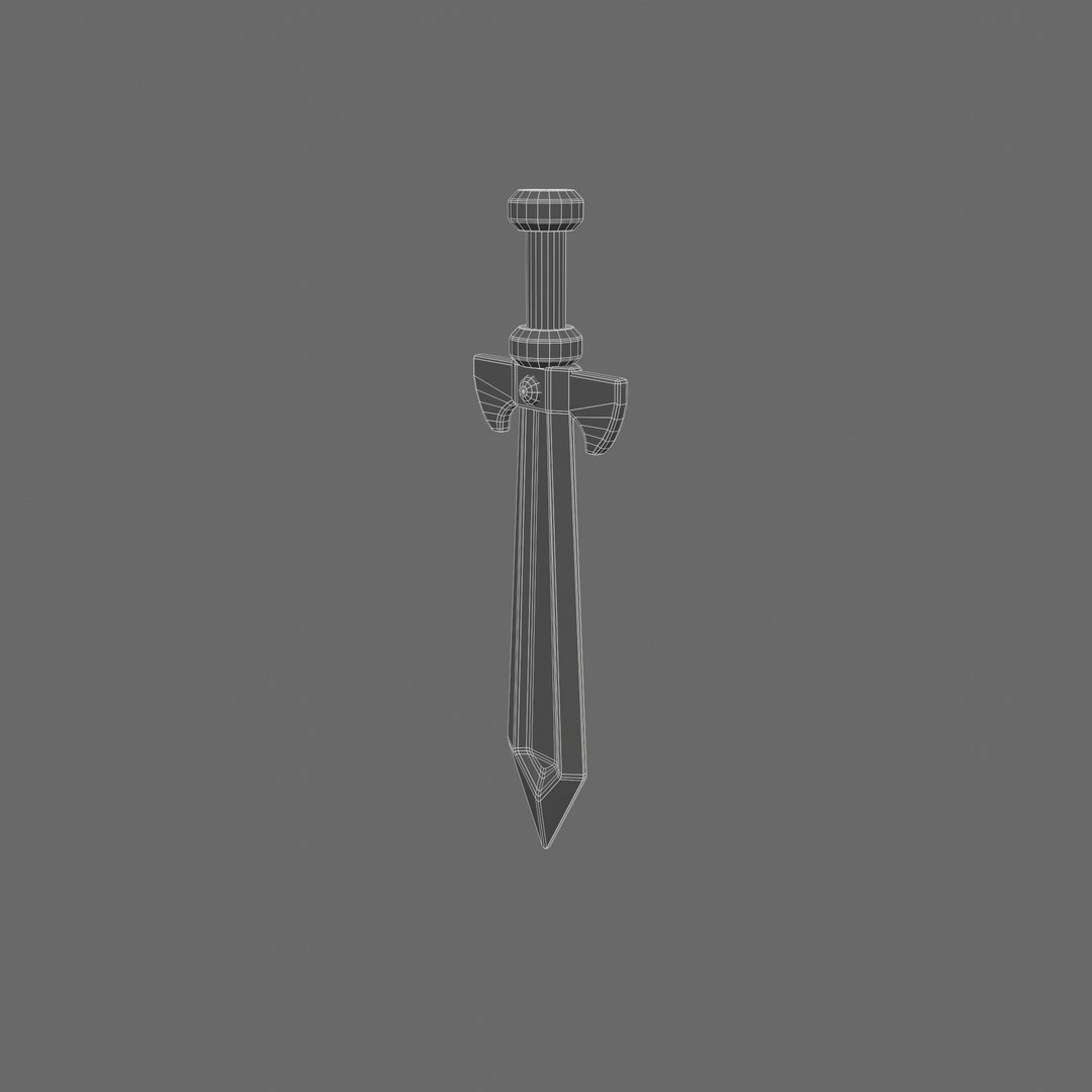Cartoon Sword 3D Model - TurboSquid 2061525