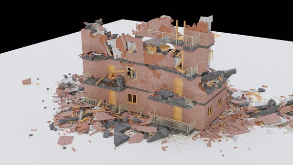 Destroyed Building Collada Models for Download | TurboSquid