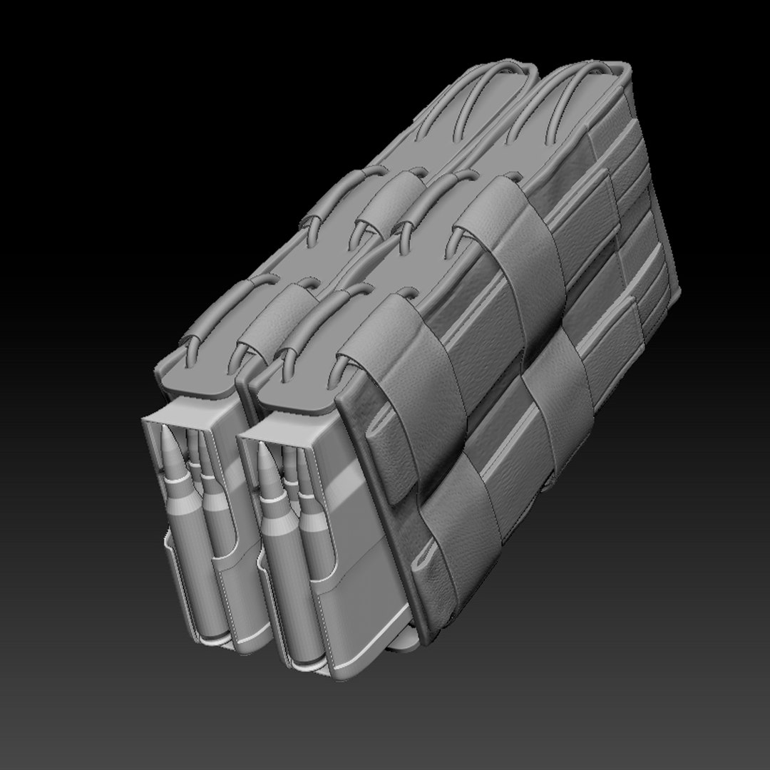 3d Double Magazine Pouch G36 Model