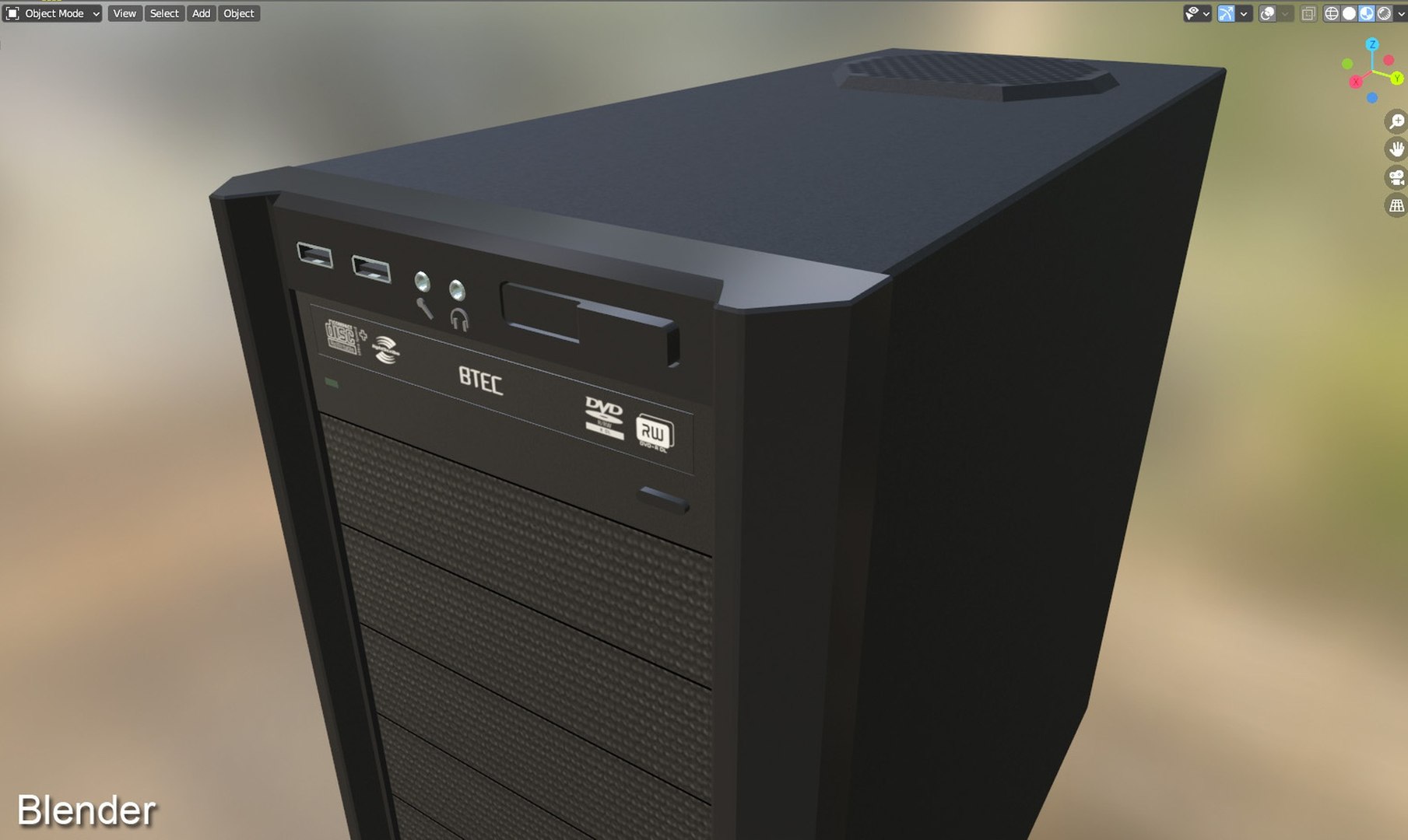 3D Computer Tower - Circa 2010s Model - TurboSquid 2259941