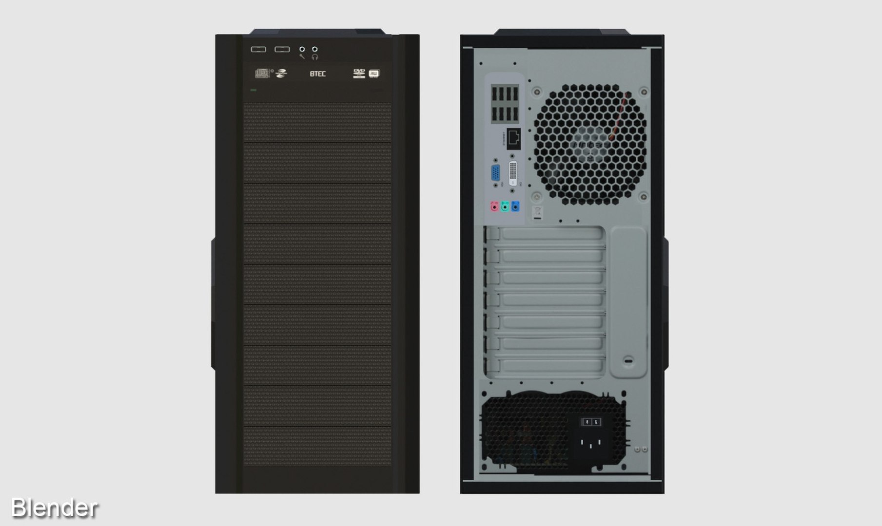 3D Computer Tower - Circa 2010s Model - TurboSquid 2259941