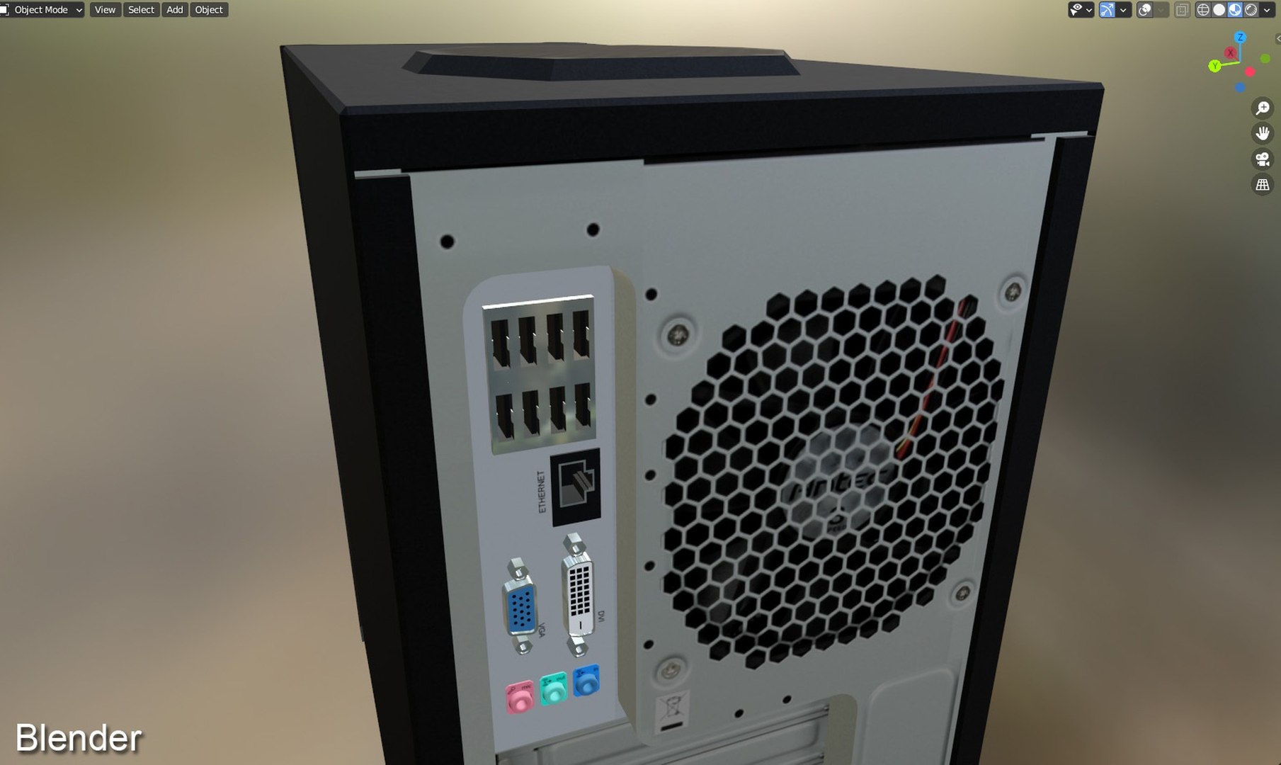 3D Computer Tower - Circa 2010s Model - TurboSquid 2259941