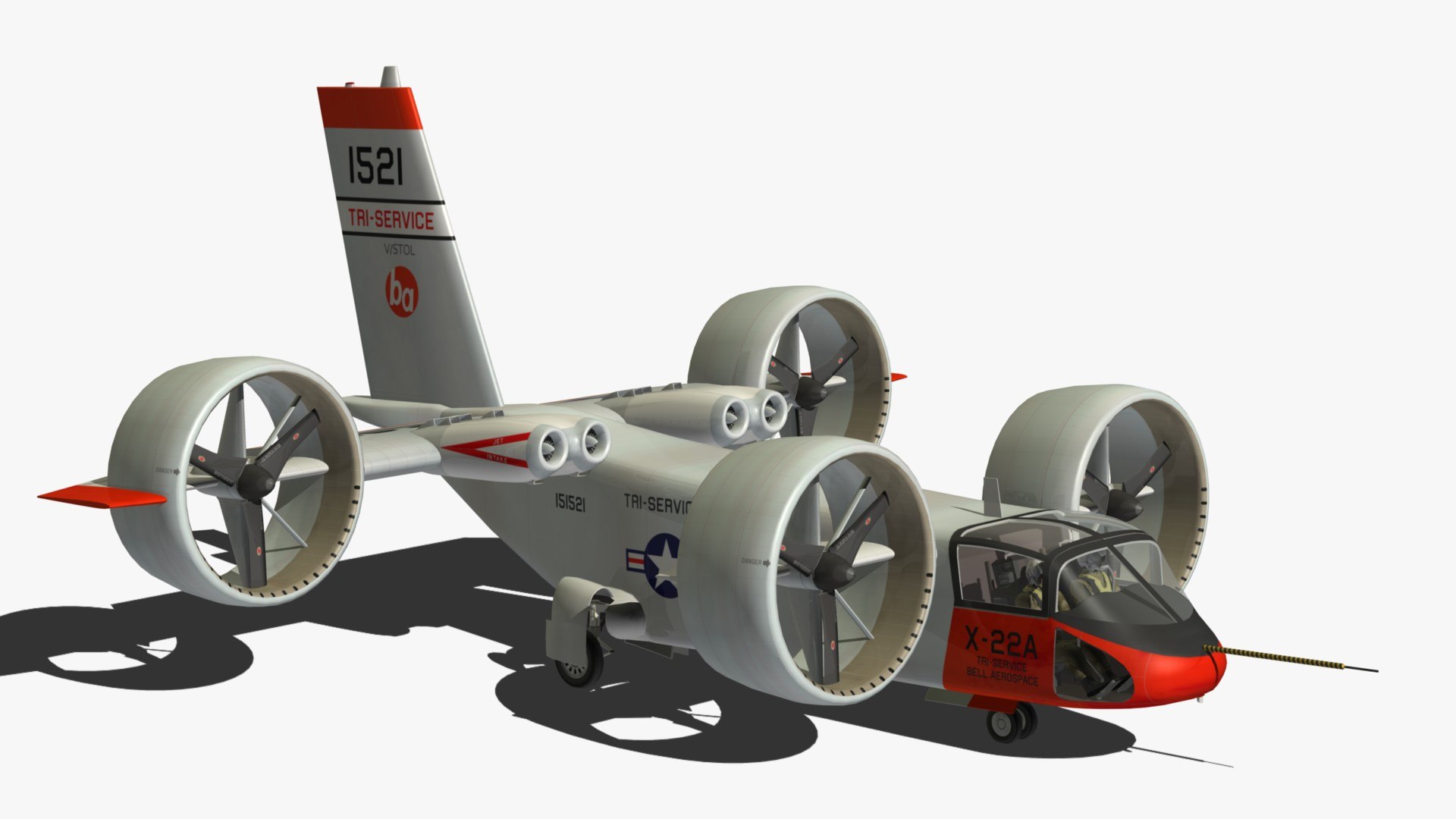 Bell X22 3D - TurboSquid 1369676