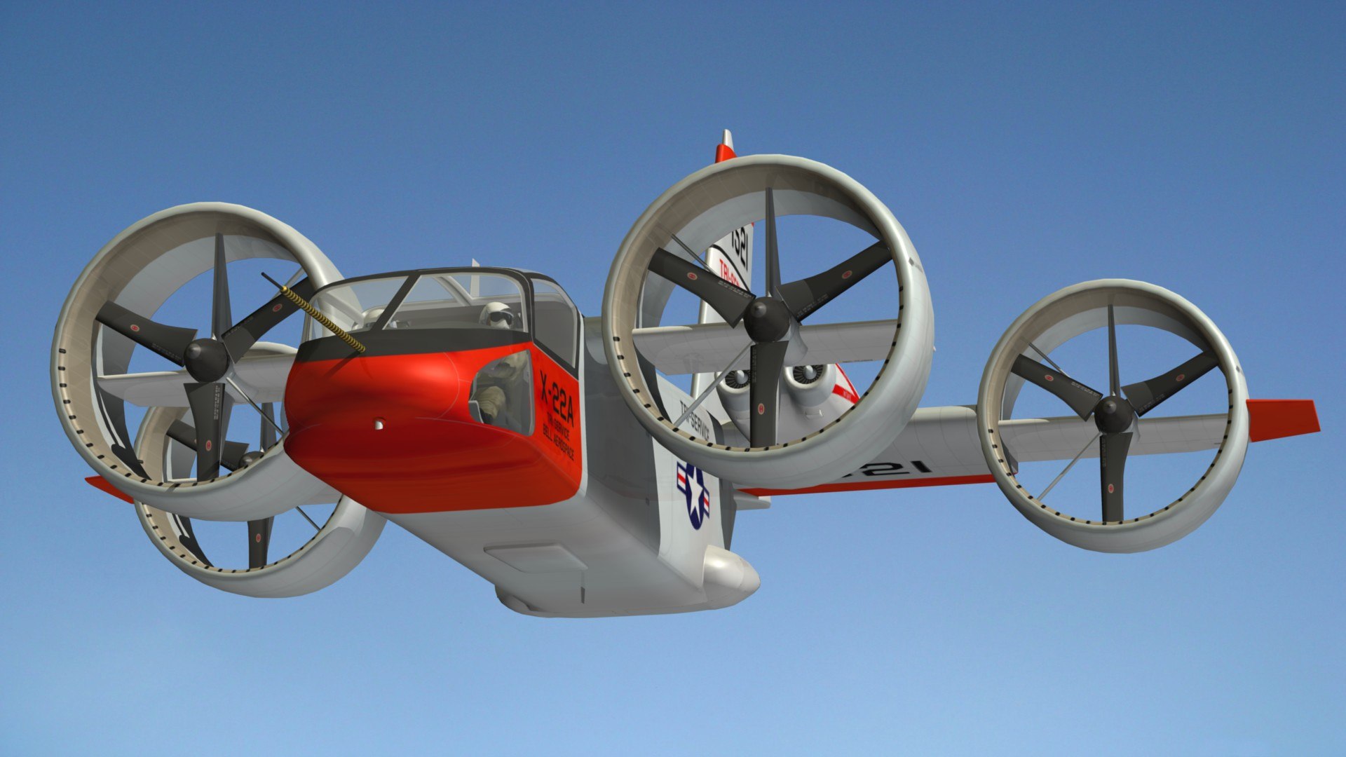 Bell X22 3D - TurboSquid 1369676