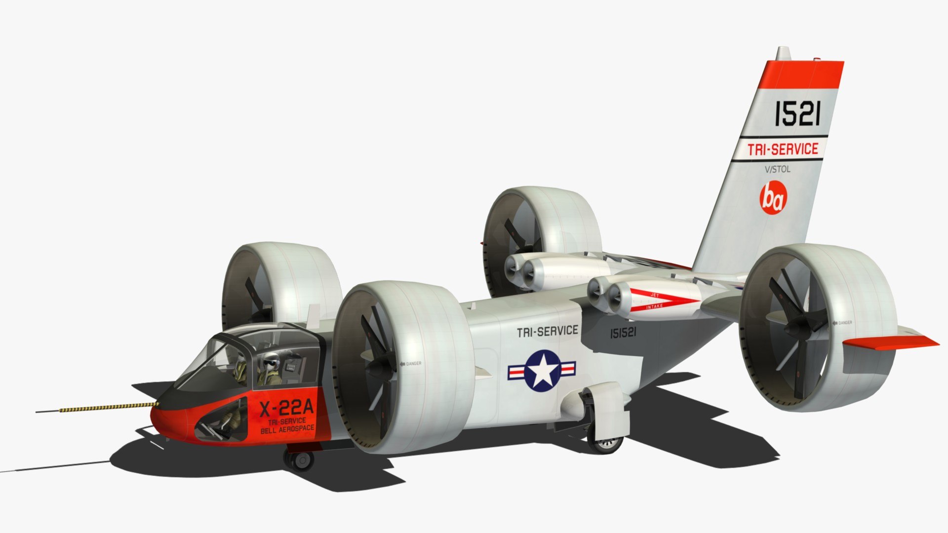 Bell X22 3D - TurboSquid 1369676