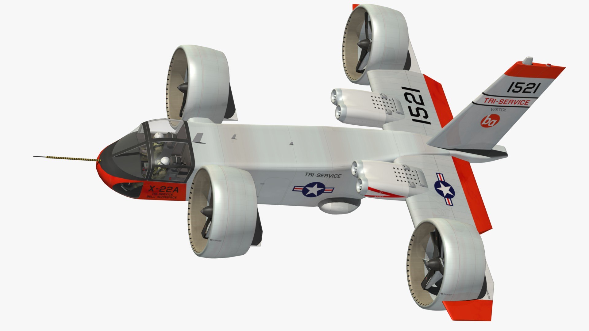 Bell X22 3D - TurboSquid 1369676