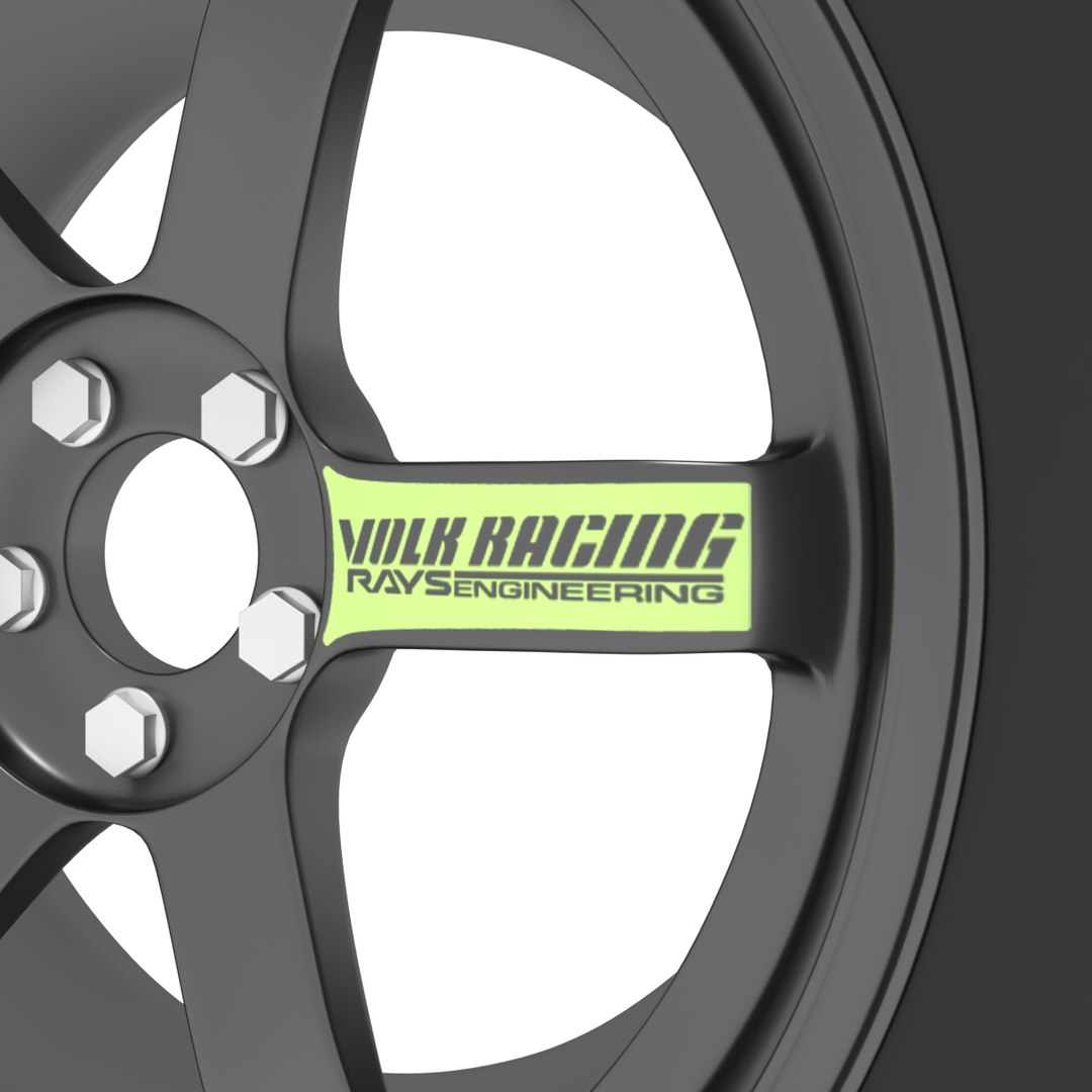 Volk Racing Te37 Rims 3D Model - TurboSquid 1418740