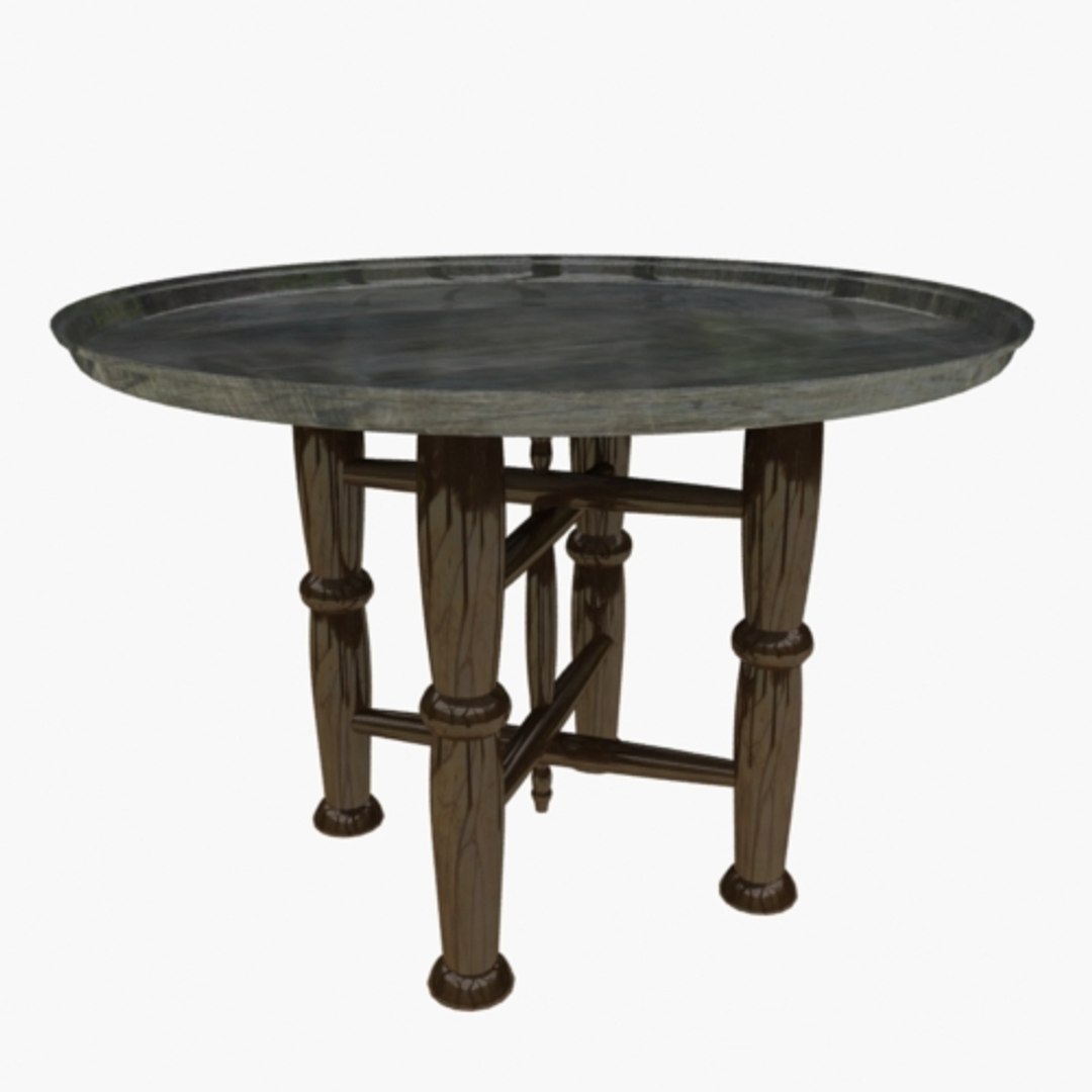Antique Table 3d Model