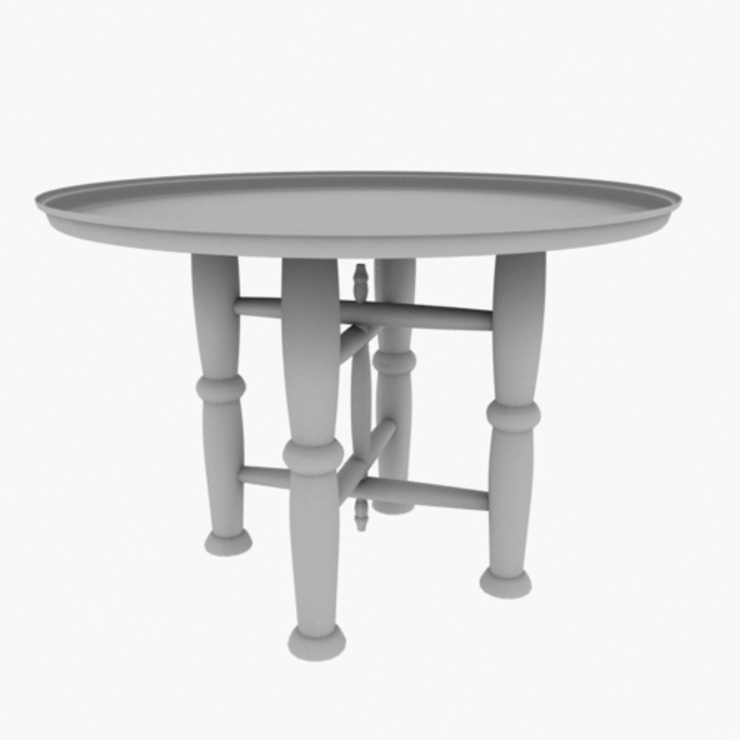 Antique Table 3d Model