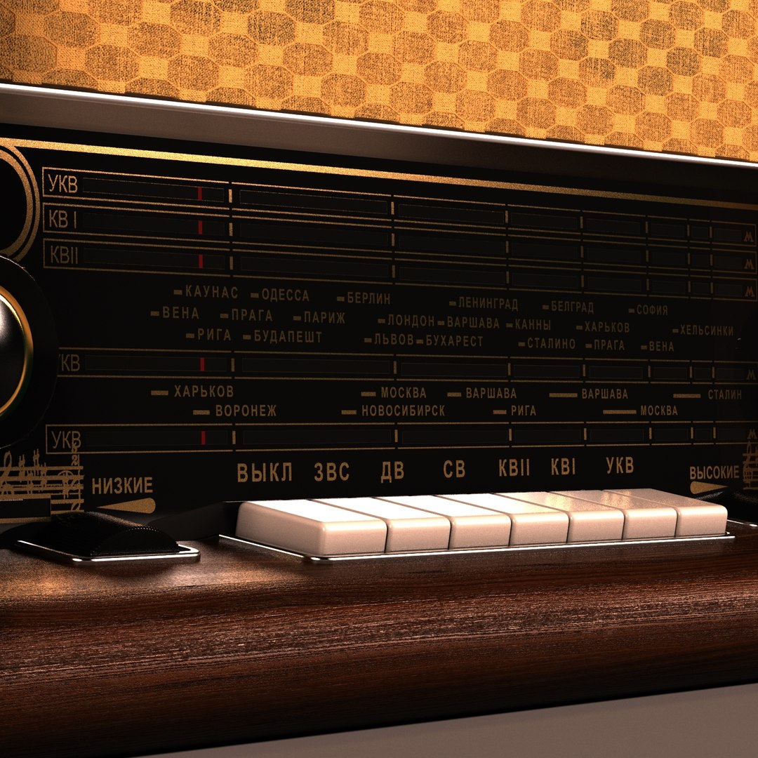 Old soviet radio 3D model - TurboSquid 1501944