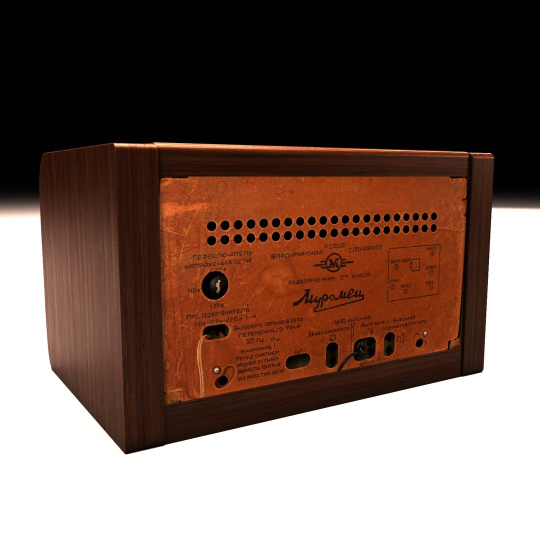 Old soviet radio 3D model - TurboSquid 1501944
