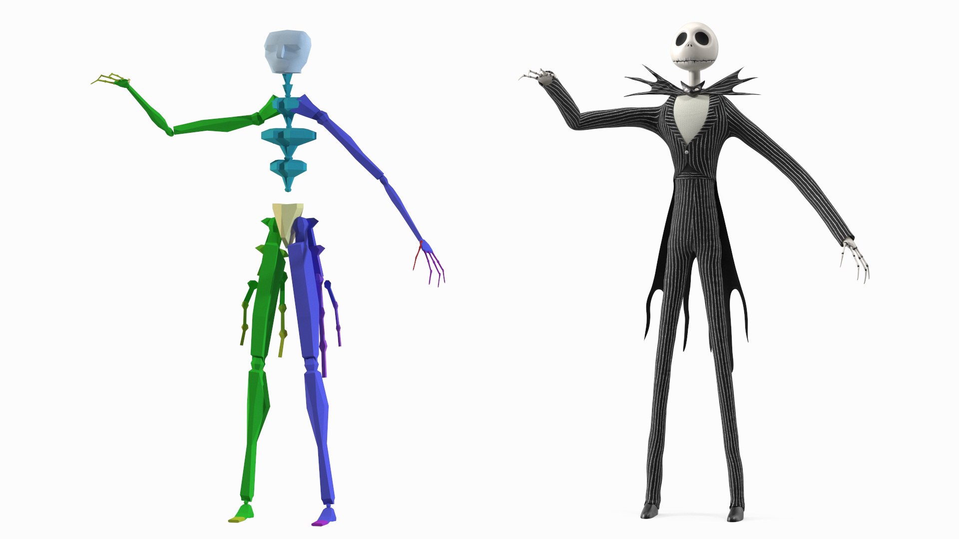 3D Jack Skellington Character Rigged - TurboSquid 2011348