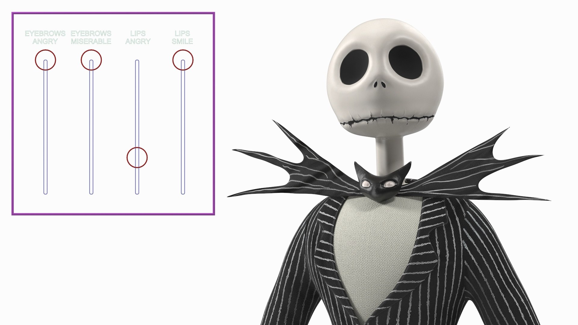 3D Jack Skellington Character Rigged - TurboSquid 2011348