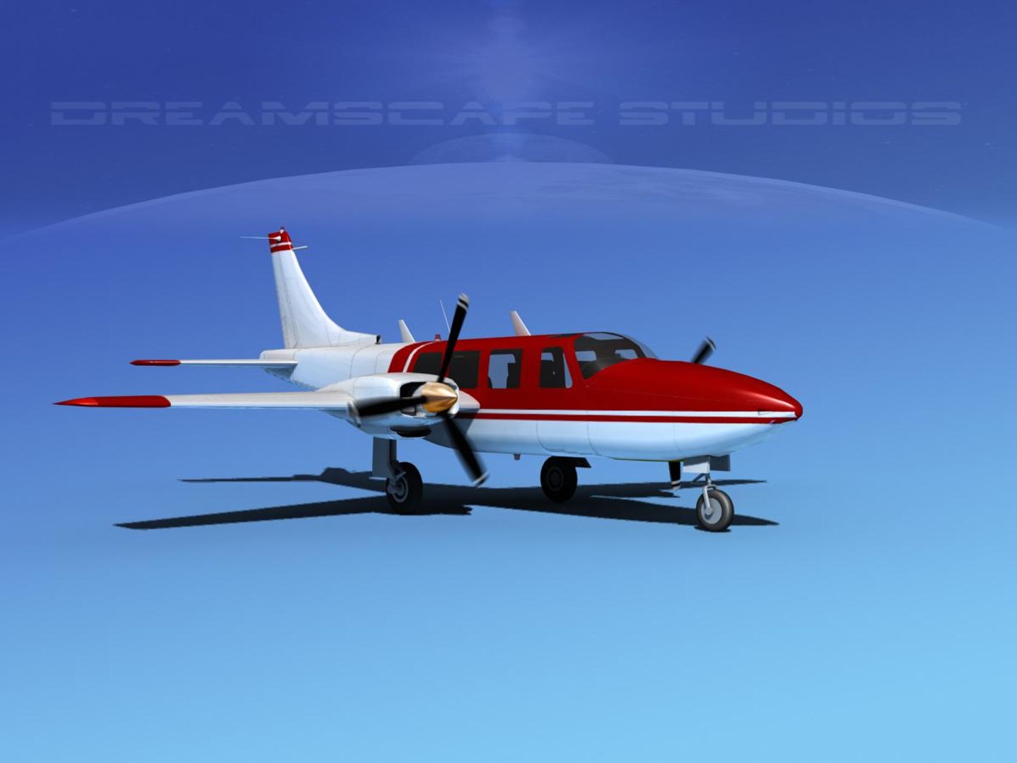 propellers piper 600 aerostar 3d model