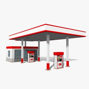 Download 3D Gas Station Blender Models - TurboSquid