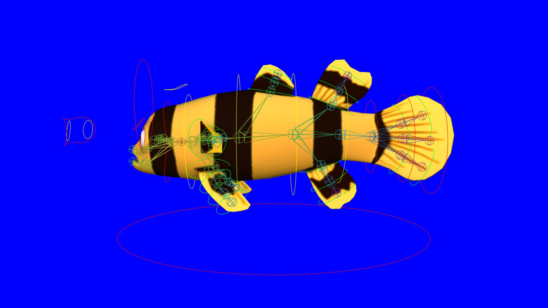 Bumblebee Goby Fish Toon 3D Model - TurboSquid 1586043