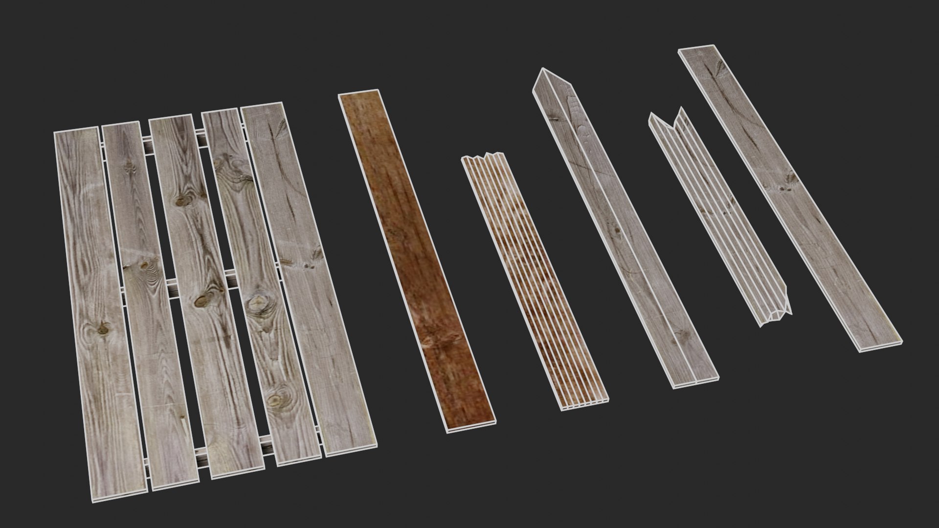 Plank Wood 3D Model - TurboSquid 1772621