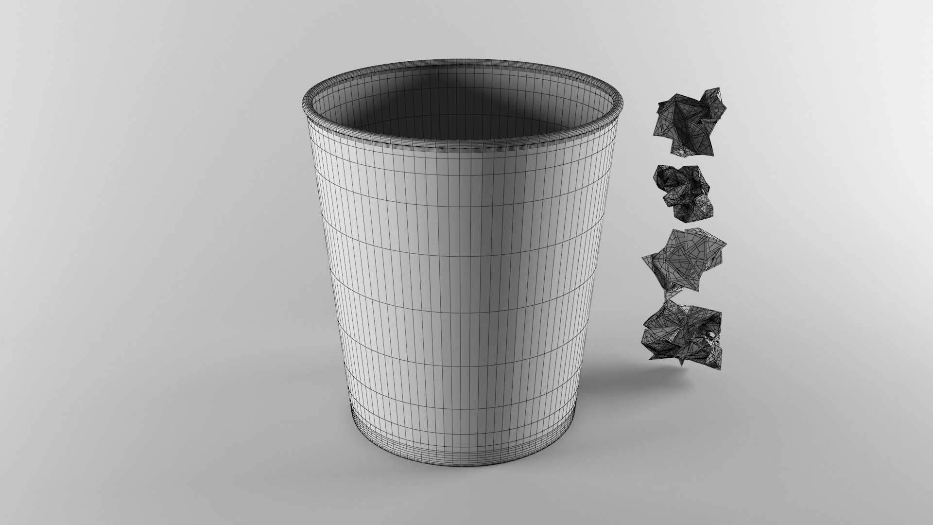 3D model crumpled paper trash - TurboSquid 1324160