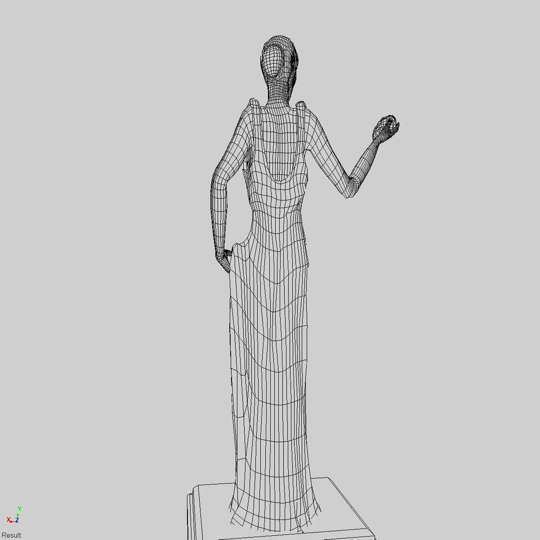 3d Model Statue Greek
