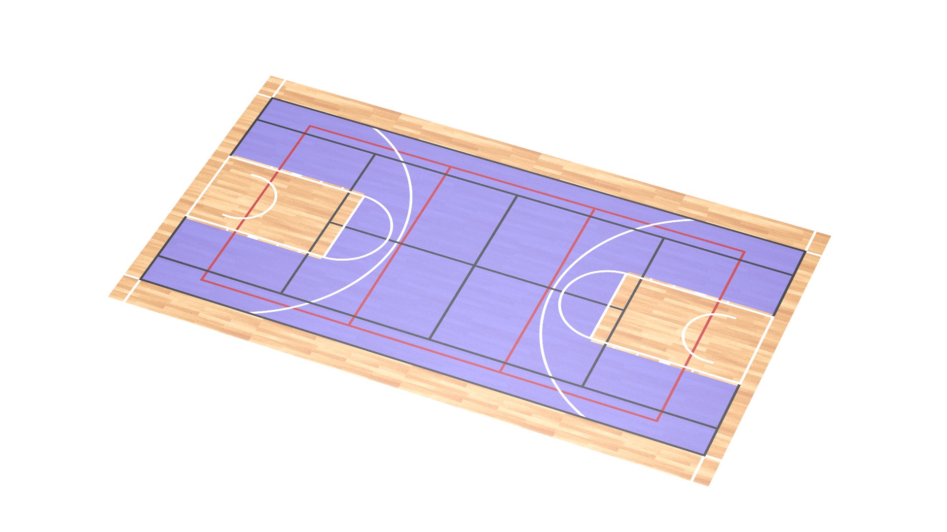 3D Multi-Sport Court - TurboSquid 2262049