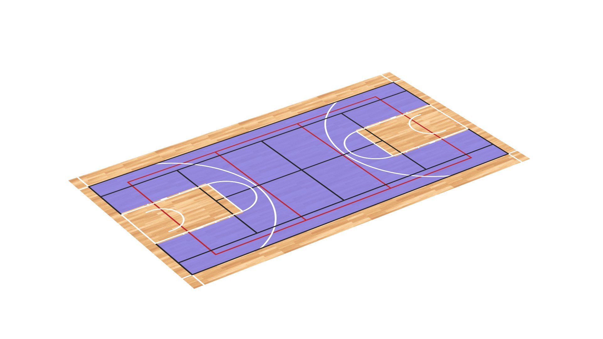 3D Multi-Sport Court - TurboSquid 2262049