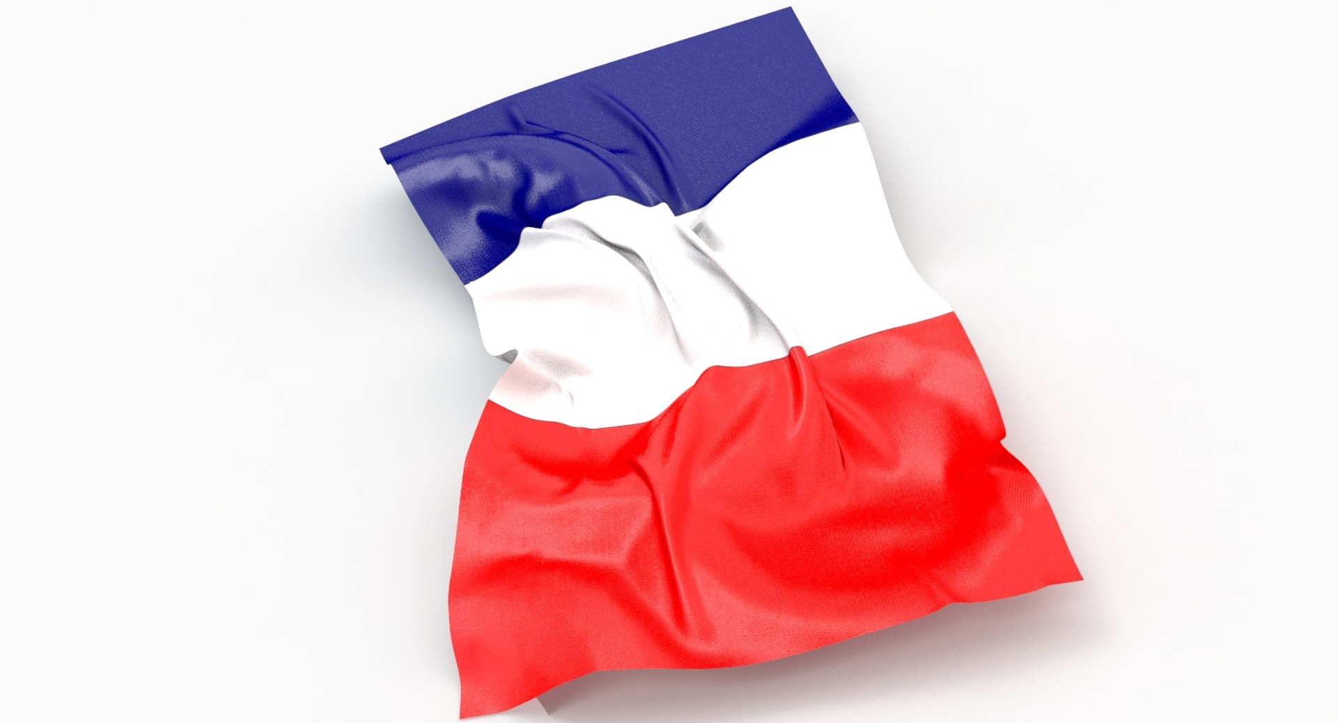 French Flag 3d Obj