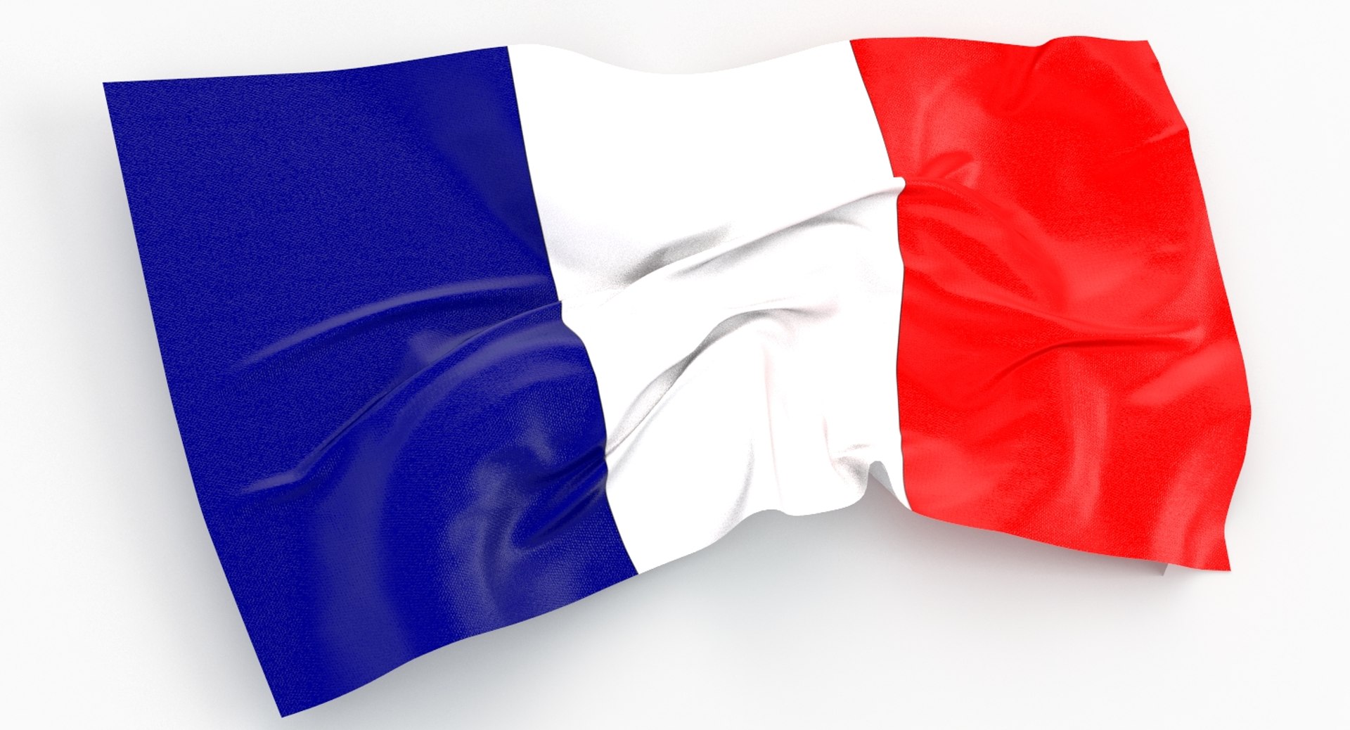 French Flag 3d Obj