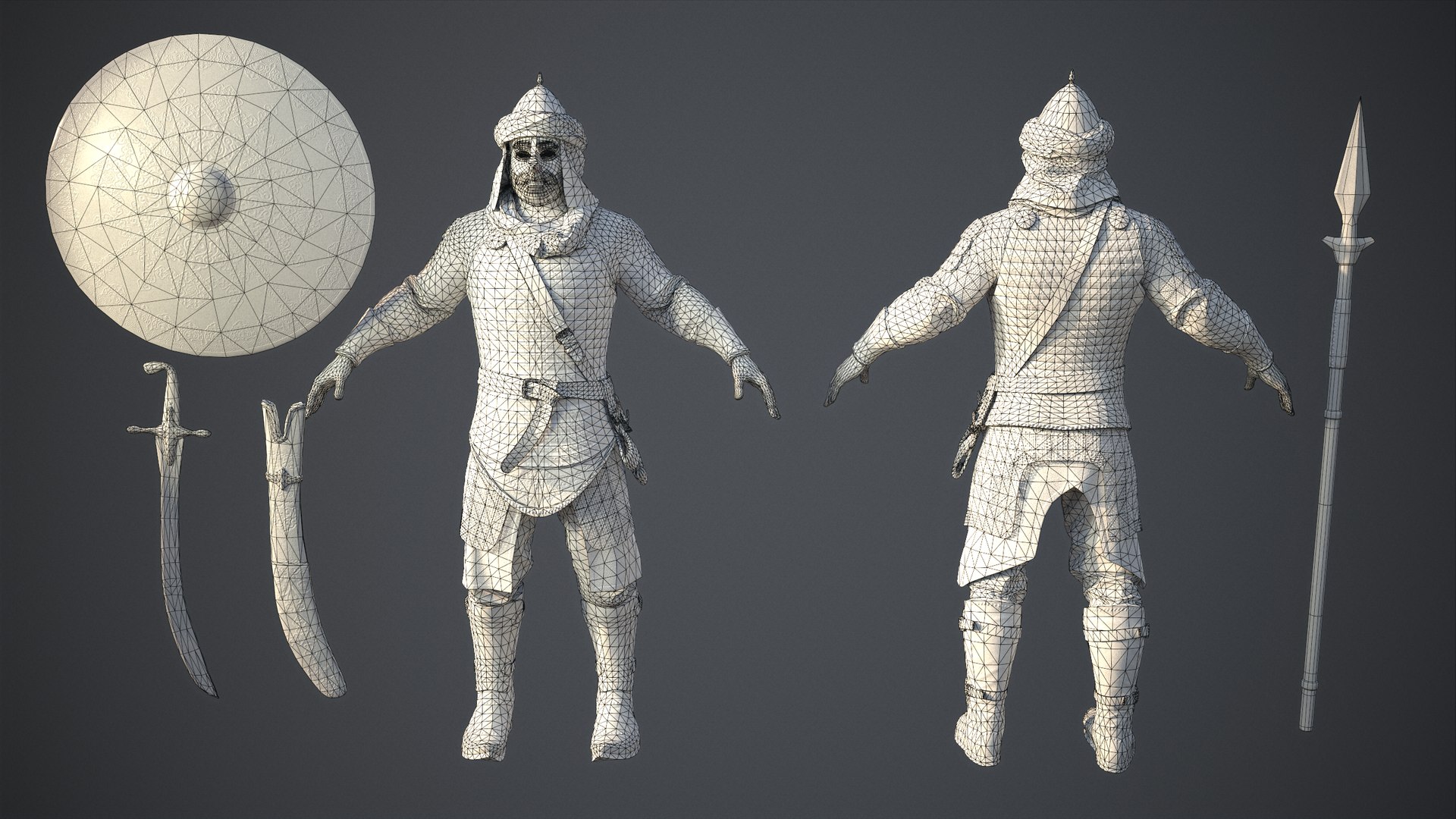 Eastern Warrior bundle model - TurboSquid 1954670
