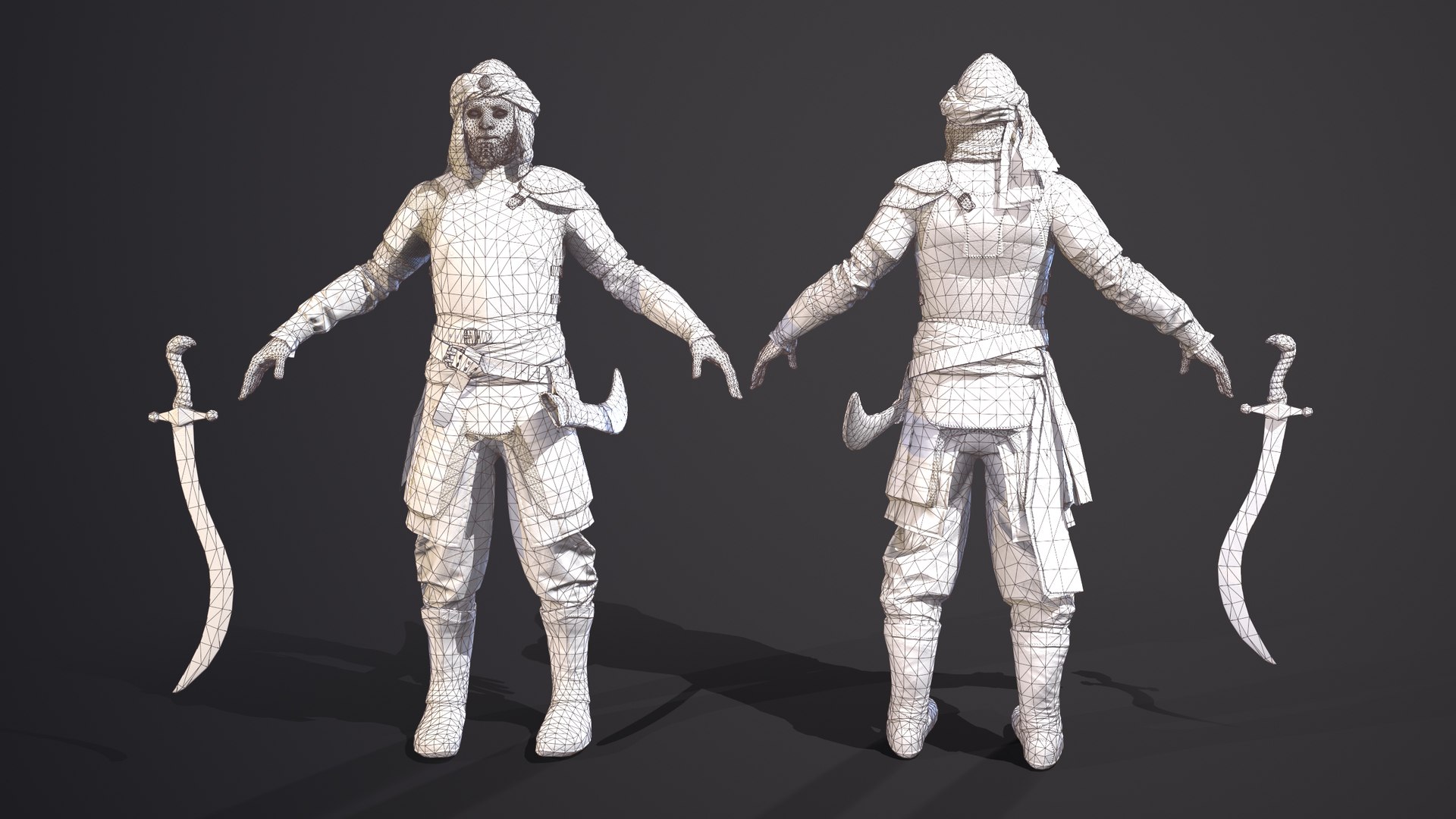 Eastern Warrior bundle model - TurboSquid 1954670