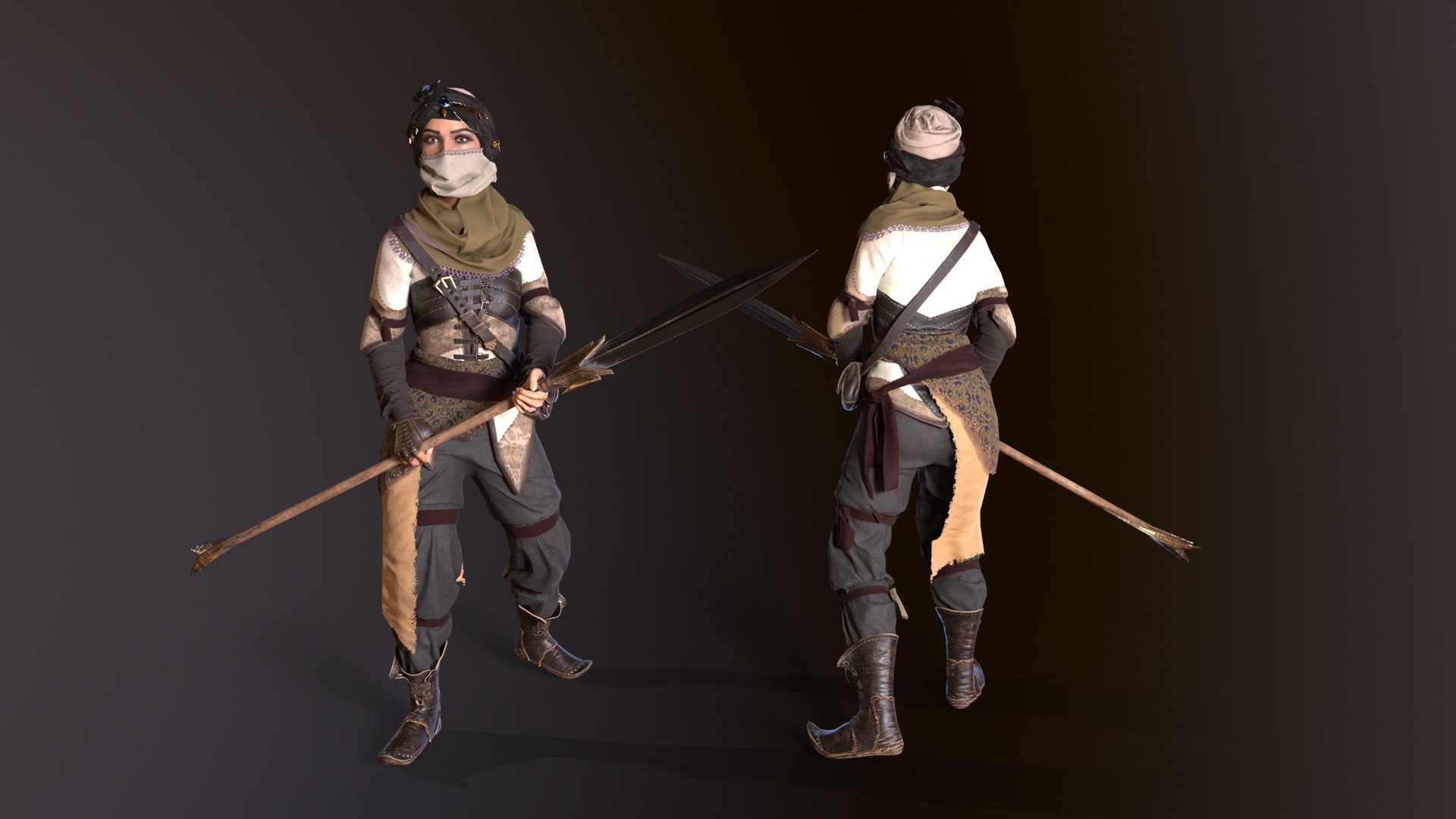 Eastern Warrior bundle model - TurboSquid 1954670