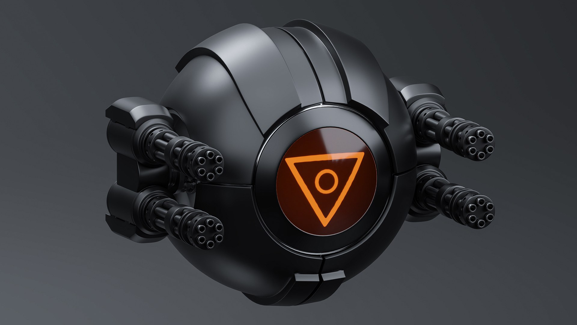 3D Spherical Drone Model - TurboSquid 2211617