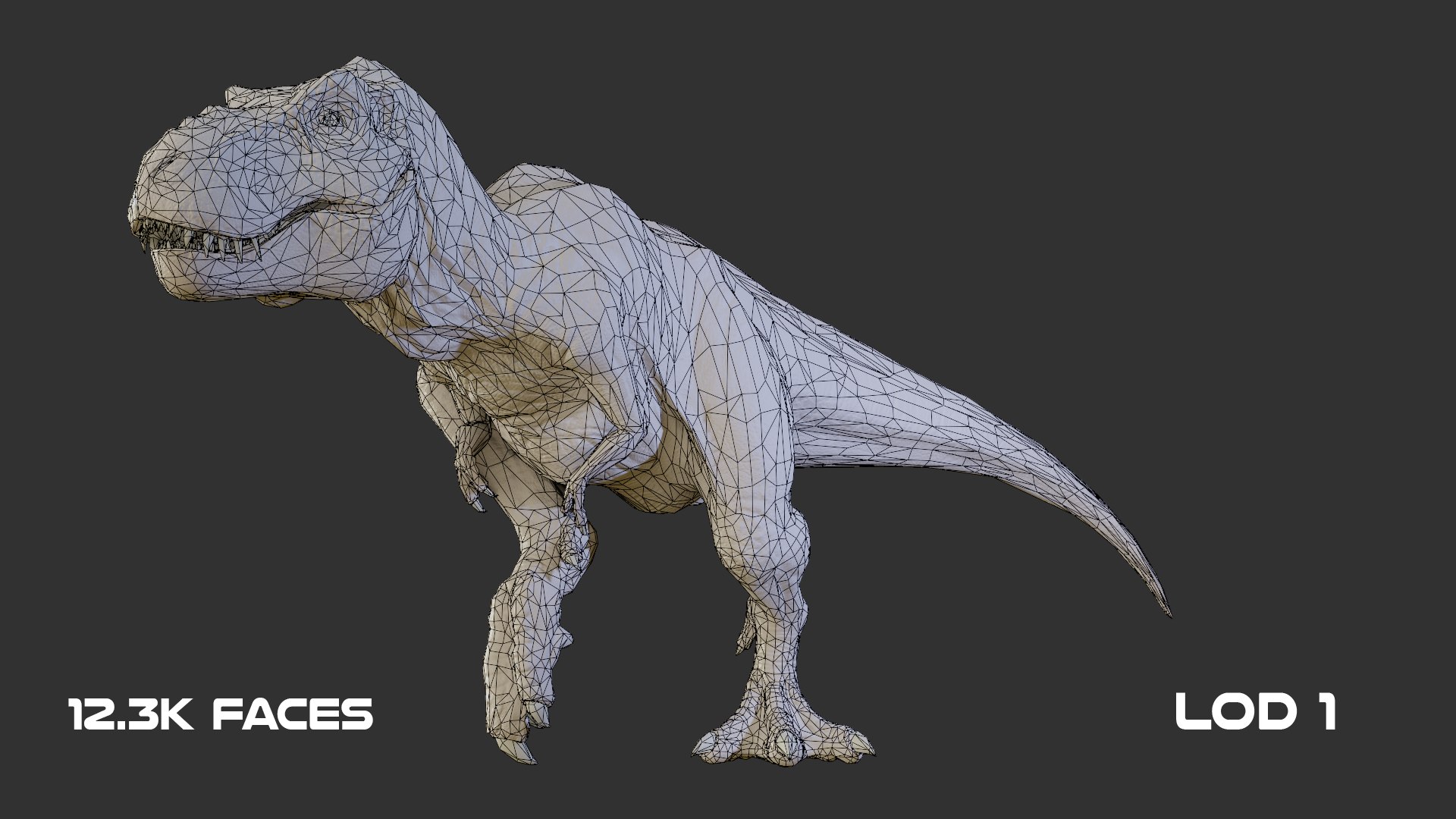 3D Jurassic Park Tyrannosaurus Rex Blender Low-poly Model - TurboSquid ...