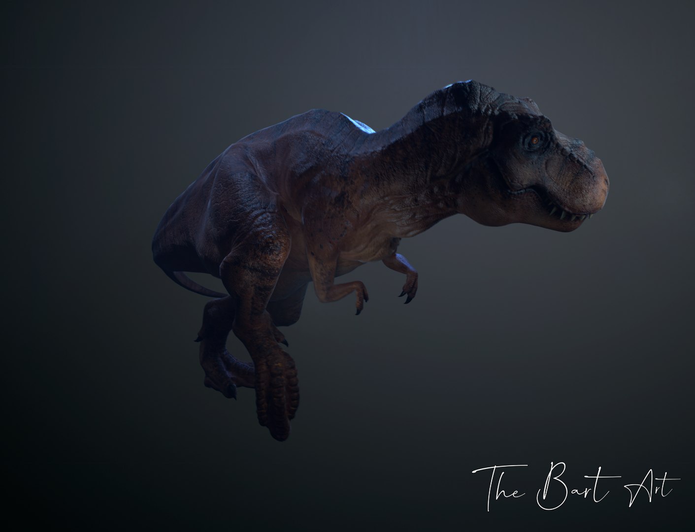 3D Jurassic Park Tyrannosaurus Rex Blender Low-poly Model - TurboSquid ...