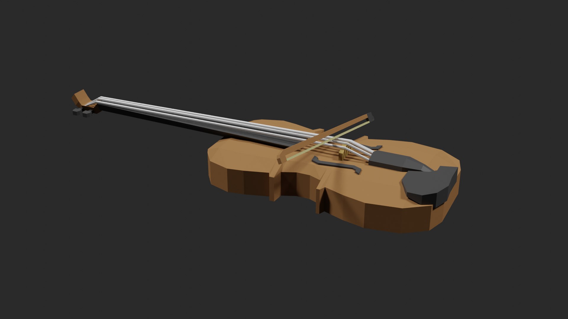 3D Lowpoly Violin model - TurboSquid 1864677