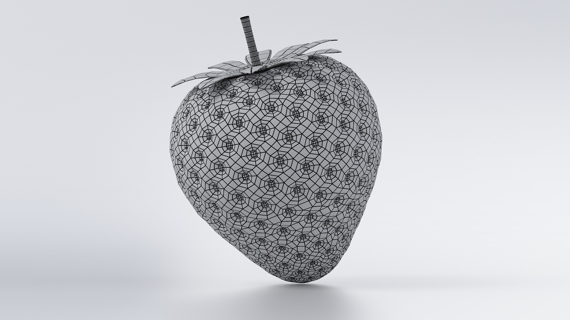 3D Cartoon Strawberry Model - TurboSquid 2094848